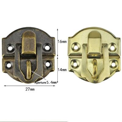 China Custom Antique Metal Locks Curved Buckle Corner Locks for Stamping and Powder Coating for sale