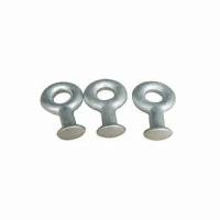 China OEM CNC Hardware Parts Stamping Process Galvanized Carbon Steel Ball Eye for Pole Wire for sale