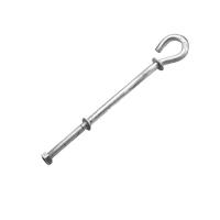 China Stainless Steel OEM CNC Hardware Parts Bolt Hook Pigtail Hook with Stamping Process for sale