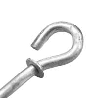 China Stainless Steel OEM CNC Hardware Parts Bolt Hook Pigtail Hook with Stamping Process for sale