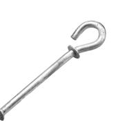 China Stainless Steel OEM CNC Hardware Parts Bolt Hook Pigtail Hook with Stamping Process for sale