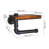 China Stainless Steel Toilet Paper Holder And Shelf Wall Mounted For Bathroom Functionality for sale
