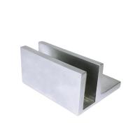 China OEM CNC Hardware Parts F-Shaped Glass Panel Clamp with and Stainless Steel Material for sale