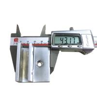 China OEM CNC Hardware Parts F-Shaped Glass Panel Clamp with and Stainless Steel Material for sale