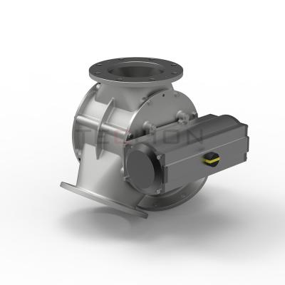China Powders Granular Pneumatic Diverter Gate Valve Plate Structure DV Type for sale