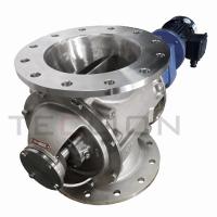 China Carbon Steel Discharge Rotary Valves for Powder Media Transportation Lines for sale