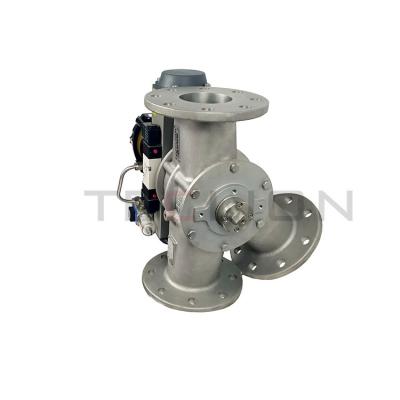 China Three Way Pneumatic Diverter Valve Gate Actuator DN350 OBM for sale