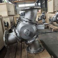 China Ball Type 3 Way Gravity Pneumatic Diverter Valve For Conveying Powder And Granular for sale