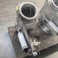 China Swing  flap plate gravity feeding stainless steel diverter valve for sale