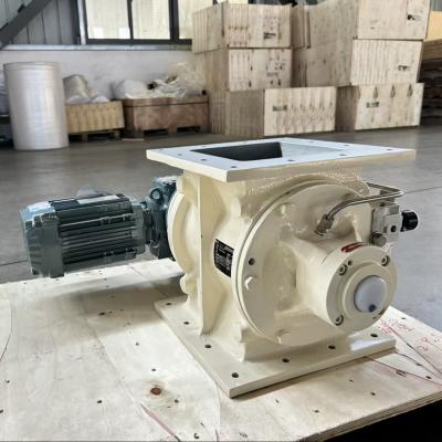China Cast iron wear-resistant rotary airlcok valve for conveying fly ash and dust for sale