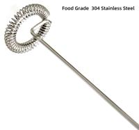 China Coffee Mixer Blender Handheld Milk Frother With Rack  Stainless Steel Whisk Head for sale
