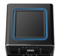 China Easy Clean Hot Air Fryer Oven Black / Blue / Orange Color With Internal Light for sale