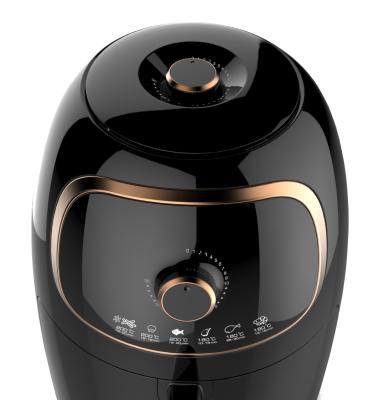 China Popular 2 Litre Air Fryer Easy Clean Black Color With Thermostat Control for sale
