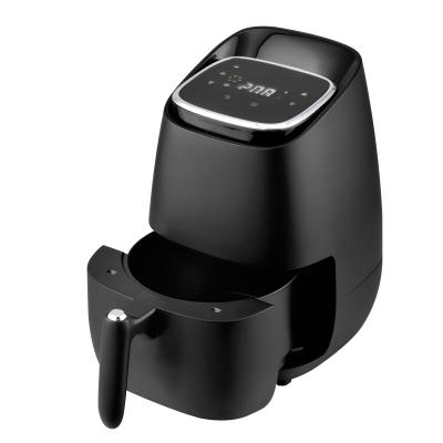 China Modern Home Digital Air Fryer 2.5 Liter 1300W Thermostat Control Black Color for sale