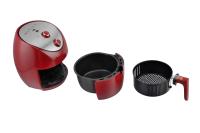 China Household Oil Free Digital Fryer Red Color With Detachable Frying Basket for sale