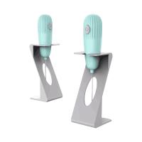 China Button Type Electric Coffee Mixer Milk Frother  cappuccino maker with plastic rack for sale