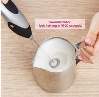 China Plastic Housing Electric Coffee Mixer Handheld Cappuccino Milk Frother With Stand for sale
