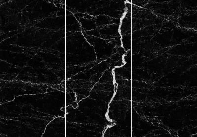 China Ararat Lighting Black Colour Marble Slab Tile For Bathroom Scratch Resistant for sale