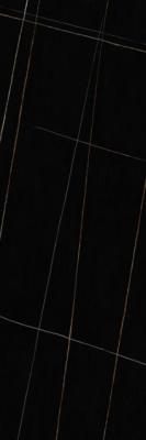 China Black Marble Porcelain Slab Tile 3 Random Patterns High Hardness for sale
