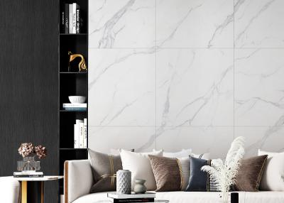 China Sleek Marble Look Porcelain Tile Floor And Wall Thickness 9.5mm for sale