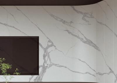 China Easy Maintenance White Interior Porcelain Wall Slab for Residential Projects for sale