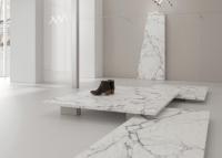 China Elegant Stain And Scratch Resistant Polished White Porcelain Tiles For Living Spaces for sale