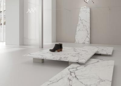 China Elegant Stain And Scratch Resistant Polished White Porcelain Tiles For Living Spaces for sale