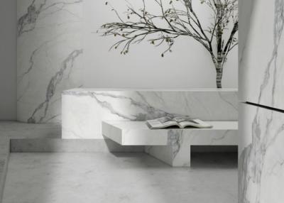 China 12mm Scratch Resistant White Porcelain Tiles Easy Maintenance 6 Pattern Design for sale
