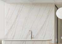 China Low Water Absorption White Porcelain Tiles Polished Finish 3 Pattern Design for sale