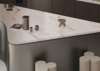 China White Scratch Resistant Porcelain Tiles 12mm Polished Finish For Indoor Spaces for sale