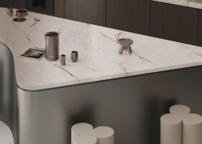 China White Scratch Resistant Porcelain Tiles 12mm Polished Finish For Indoor Spaces for sale