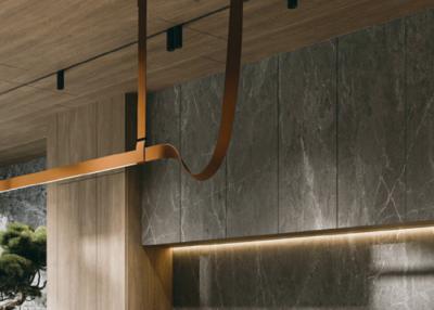 China Indoor Porcelain Tile Panels Indoor Porcelain Stone Slab In 3 Patterns Water Absorption <0.5% 12mm for sale