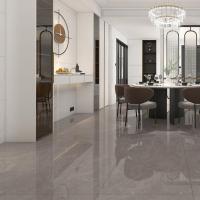 China Stain Resistant Grey Porcelain Floor Tiles Low Water Absorption For Indoor Spaces for sale