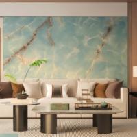China Scratch And Stain Resistant Porcelain Wall Slabs In White for sale
