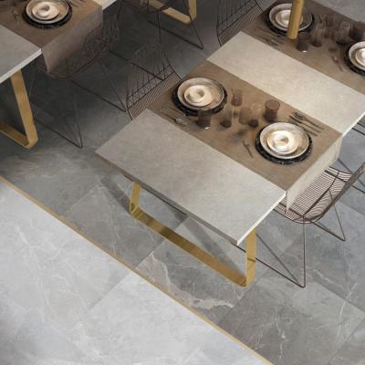 China Grey Indoor Ceramic Floor Tiles With Water Absorption 0.5% for sale
