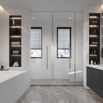 China Rectangle Marble Look Porcelain Tile with High Variation in 750x1500MM for Modern Interiors for sale