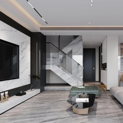 China Polished porcelain cement look tile suitable kitchens offering long lasting performance and elegant appearance for interior spaces for sale