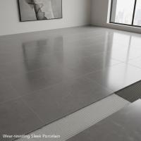 China Wear-resisting Sleek Porcelain Flooring Installed with Thin-set Mortar Or Adhesive Method Delivering Performance and Modern Aesthetic Appeal for sale