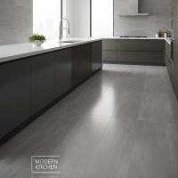 China Matte Porcelain Cement Look Tile Perfect for Kitchen Applications Offering Modern Aesthetic and Long Lasting Durability for sale