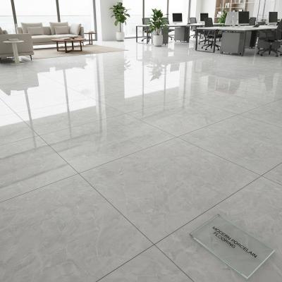 China Modern style 800x800 porcelain floor tiles polished finish suitable for residential commercial and office flooring applications for sale