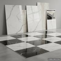 China Building Decoration Marble Look Porcelain Tile Smooth Slightly Textured Surface Installationmethod Thin set Mortar Or Adhesive Durable And Stylish for sale