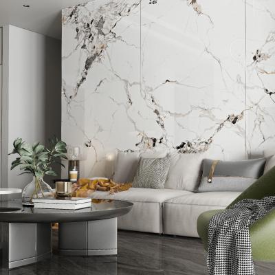 China Water Absorption less than 0.5 percent porcelain bathroom floor tile offering random patterns excellent choice for bathroom renovation and construction for sale