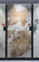 China 9mm Thick Marble Look Porcelain Tile Polished Finish Multiple Sizes Suitable for Hotels Offices and Retail Environments for sale