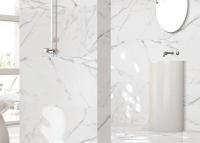 China Acid Resistant Marble Effect Ceramic Wall Tiles Less Than 0.05% Absorption Rate for sale
