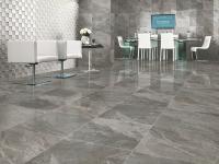 China Living Room Modern Porcelain Tile Polished Strong Abrasives Resistance grey color 600x600mm size for sale