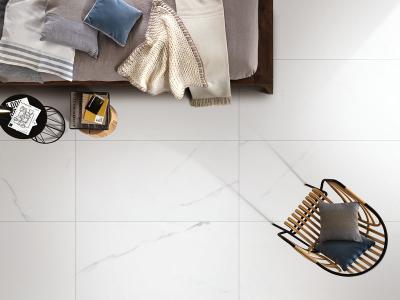China Elegant Pattern Marble Look Floor Tile , Engobe Glazed Ceramic Tile for sale