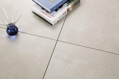 China Lappato Surface White Modern Porcelain Tile , Cement Inkjet Floor Tiles 600 X 600mm Size for sale