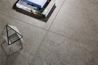 China 60x60 Cm Size Stone Non Slip Ceramic Floor Tile Sand Color Easy To Clean for sale