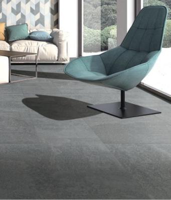 China Anti Slip Black Matte Bathroom Ceramic Tiles 600*600mm Acid Resistant for sale