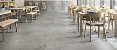 China Grey Matt Finish Tiles For Walls Acid-Resistant  Stone Look Porcelain Tile for sale